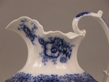 W.H. Grindley & Company Perth Flow Blue Water Pitcher