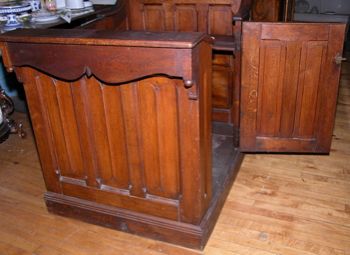 An English Oak Witness Box, C. 1880, 01.22.04