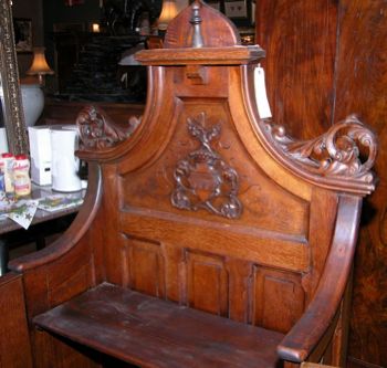 An English Oak Witness Box, C. 1880, 01.22.04