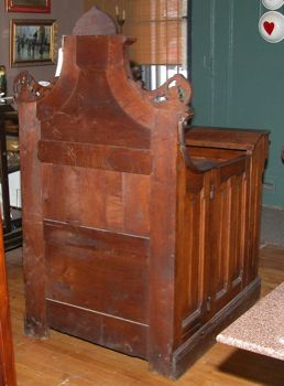 An English Oak Witness Box, C. 1880, 01.22.04