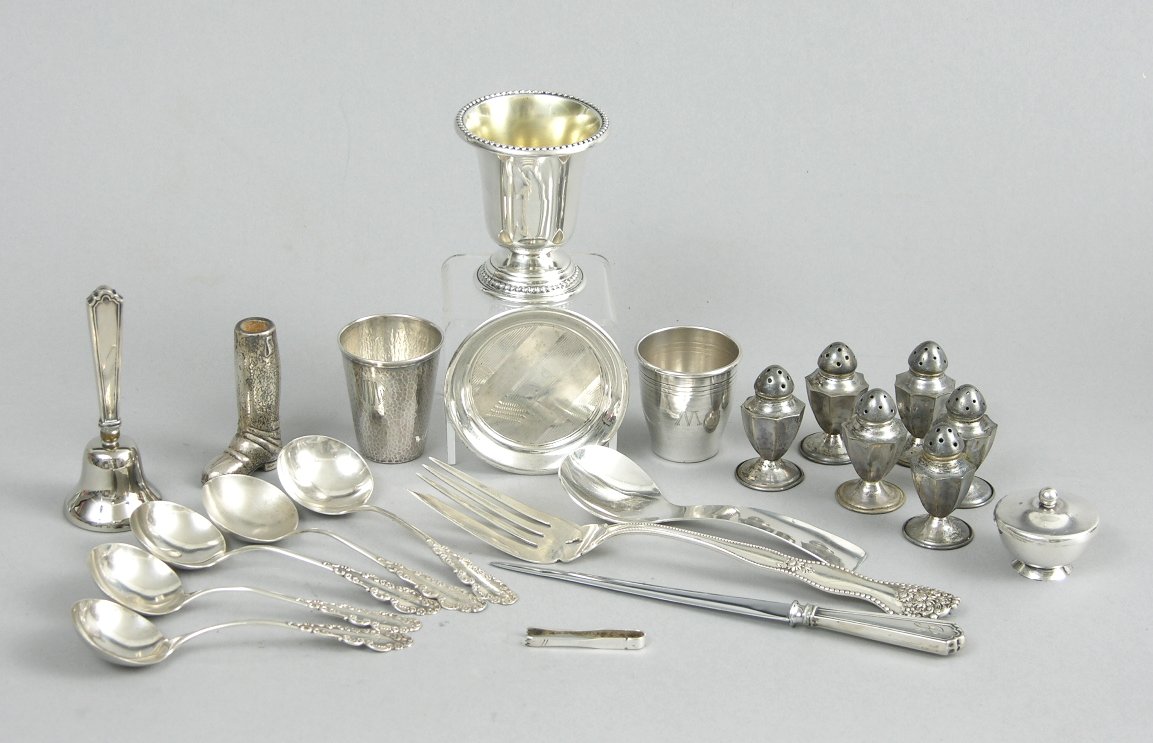 Lot of Assorted Silver Items, 04.09.05, Sold: $195.5