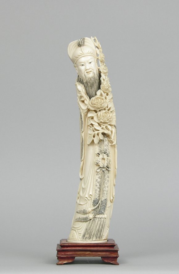 Carved Ivory Statue, Chinese, circa 20th Century, 06.03.05, Sold: $460