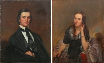 Pair of Portraits Attributed to Allen Smith Jr. (American, 1810-1890 ...