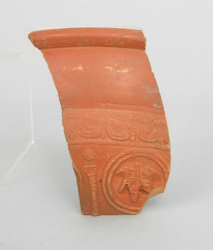 Three Roman Arretine Pottery Fragments, ca. 1st Century , 03.02.06