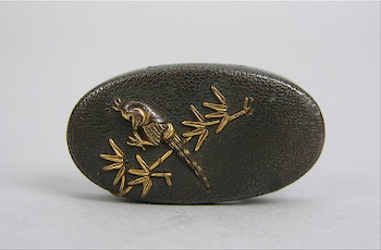 A Japanese Sword End Cap in Mixed Metals, 05.20.06, Sold: $51.75