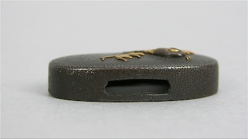 A Japanese Sword End Cap in Mixed Metals, 05.20.06, Sold: $51.75