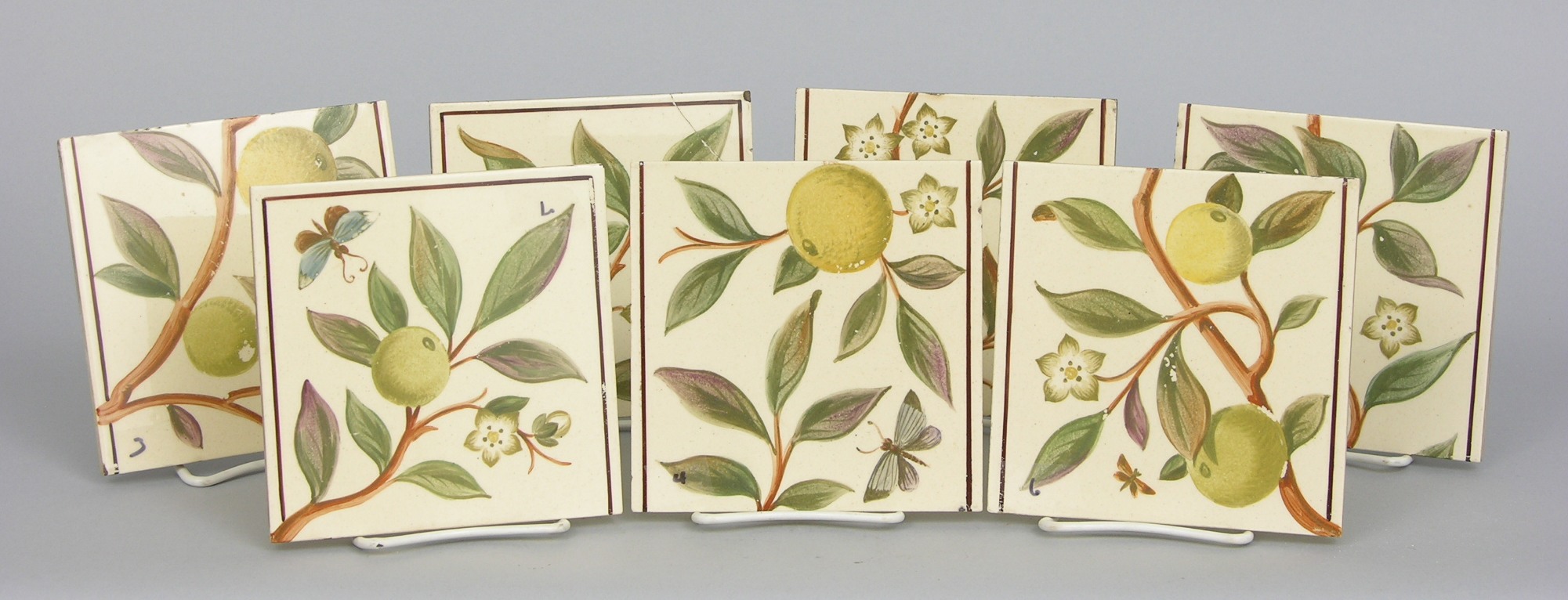 Antique Hand-Painted Minton Tiles, ca. late 19th Century, 05.20.06 ...