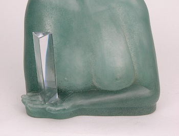 A Daum Glass Sculpture by Daniel Owen Dailey (American b. 1947), 09.14.06