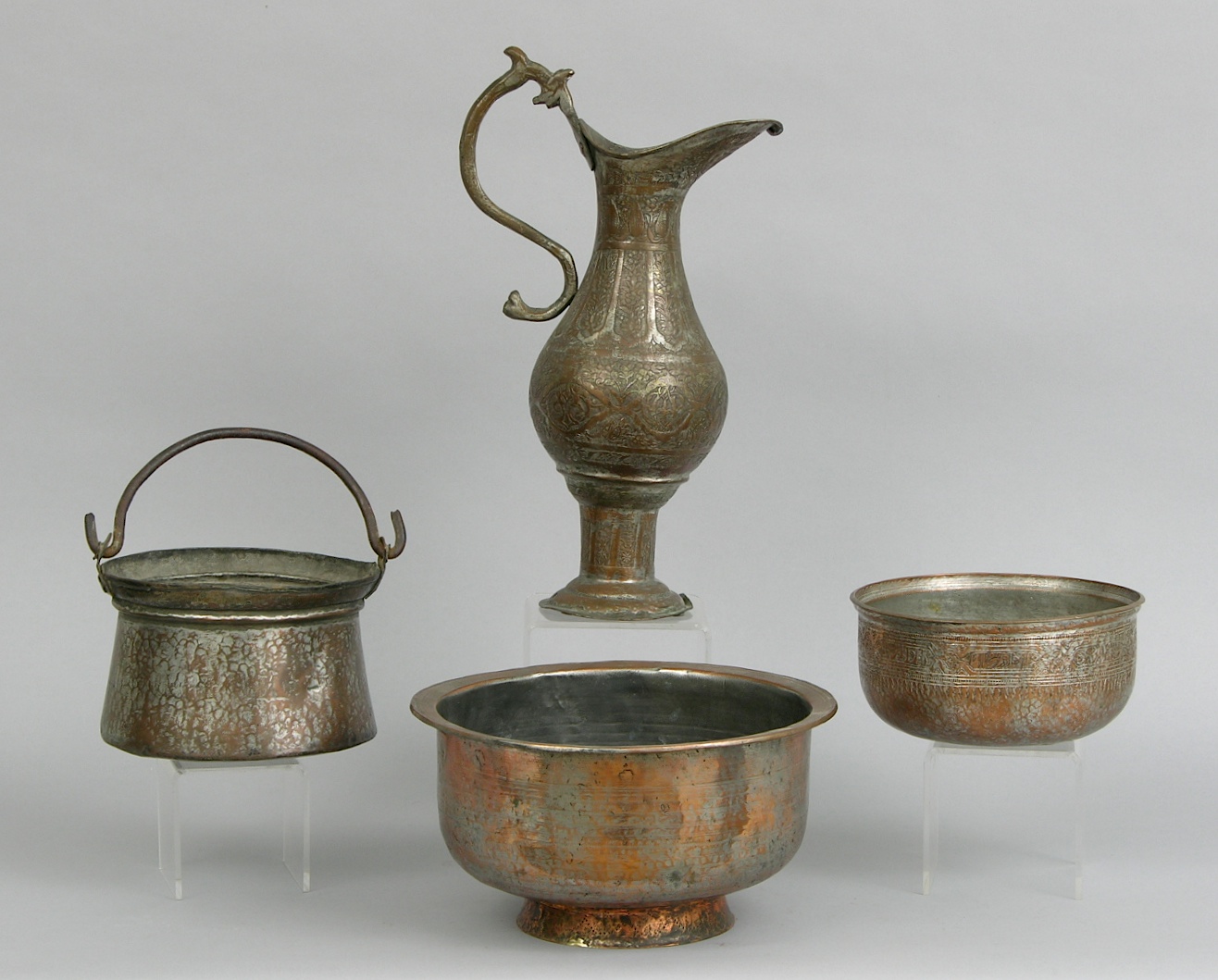 Four Persian Metal Containers, 03.01.07, Sold: $51.75