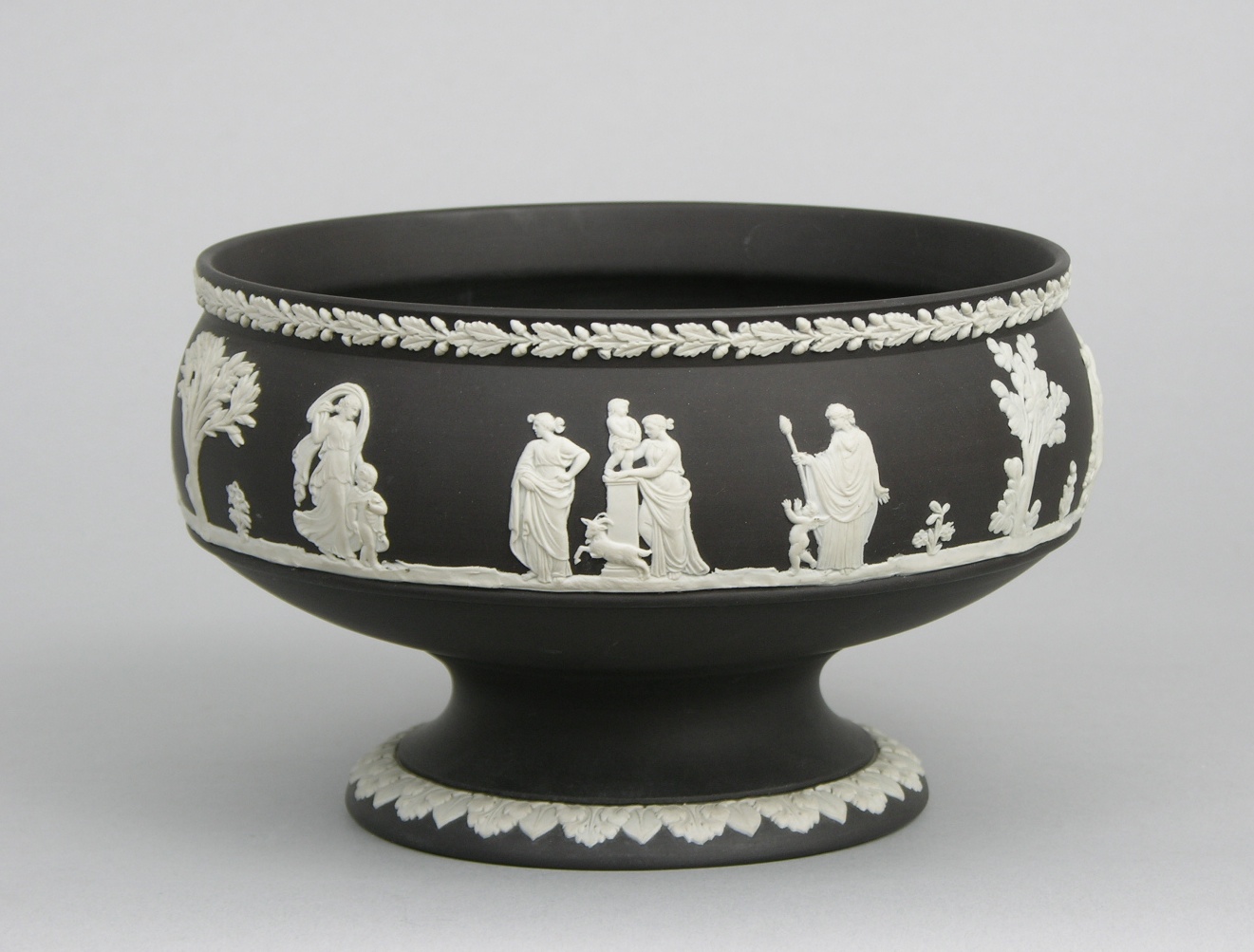 A Black Wedgwood Jasperware Jardiniere, 05.18.07, Sold: $120.75