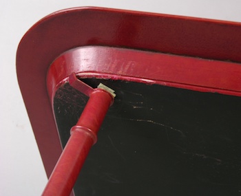 A Red Lacquer Tray Table, 11.16.07, Sold: $120.75