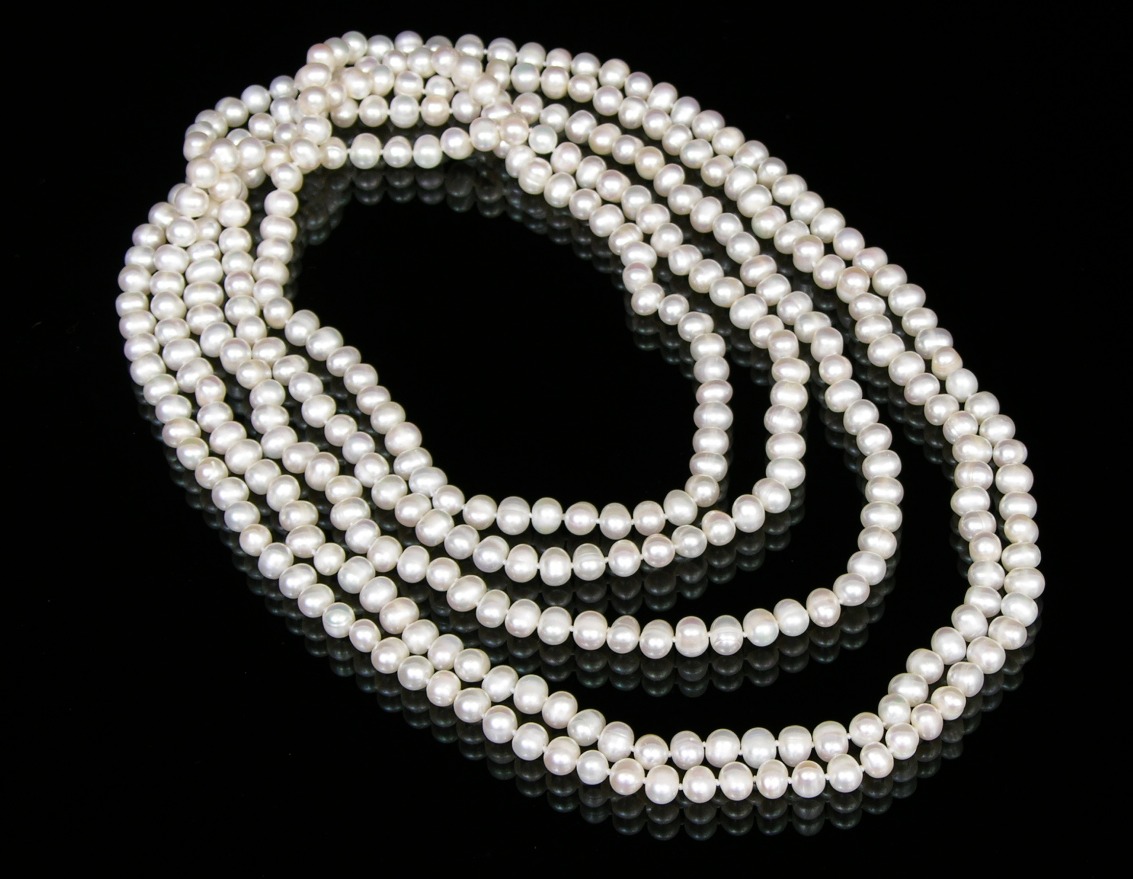 A 100 Inch-Long Strand of Freshwater Cultured Pearls , 11.15.07, Sold ...