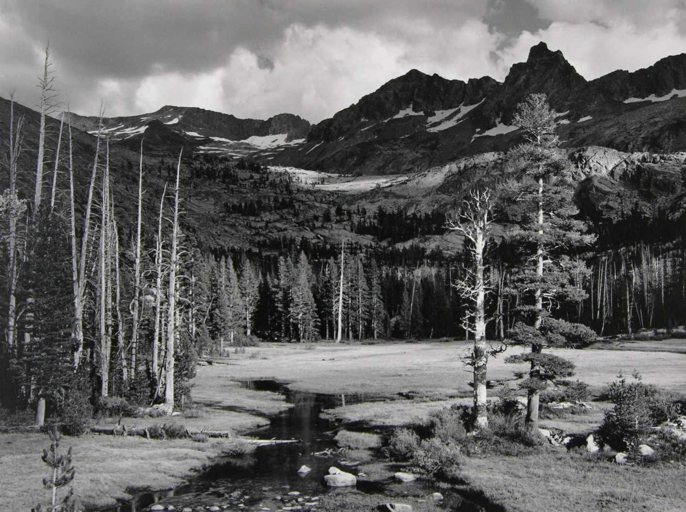 Special Edition "Mt. Ansel Adams, Lyell Fork" Silver Gelatin Print ...