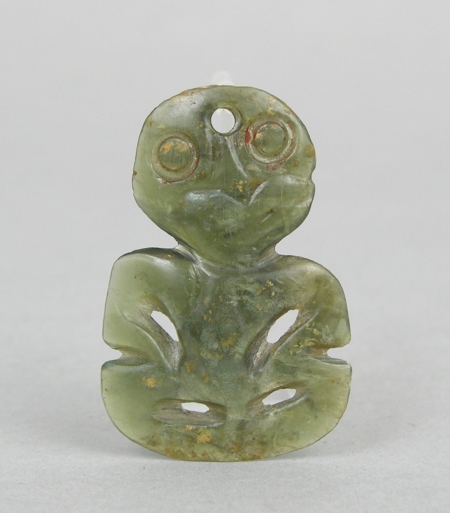 A Carved Hardstone Tiki Amulet from New Zealand, 05.16.08, Sold: $362.25