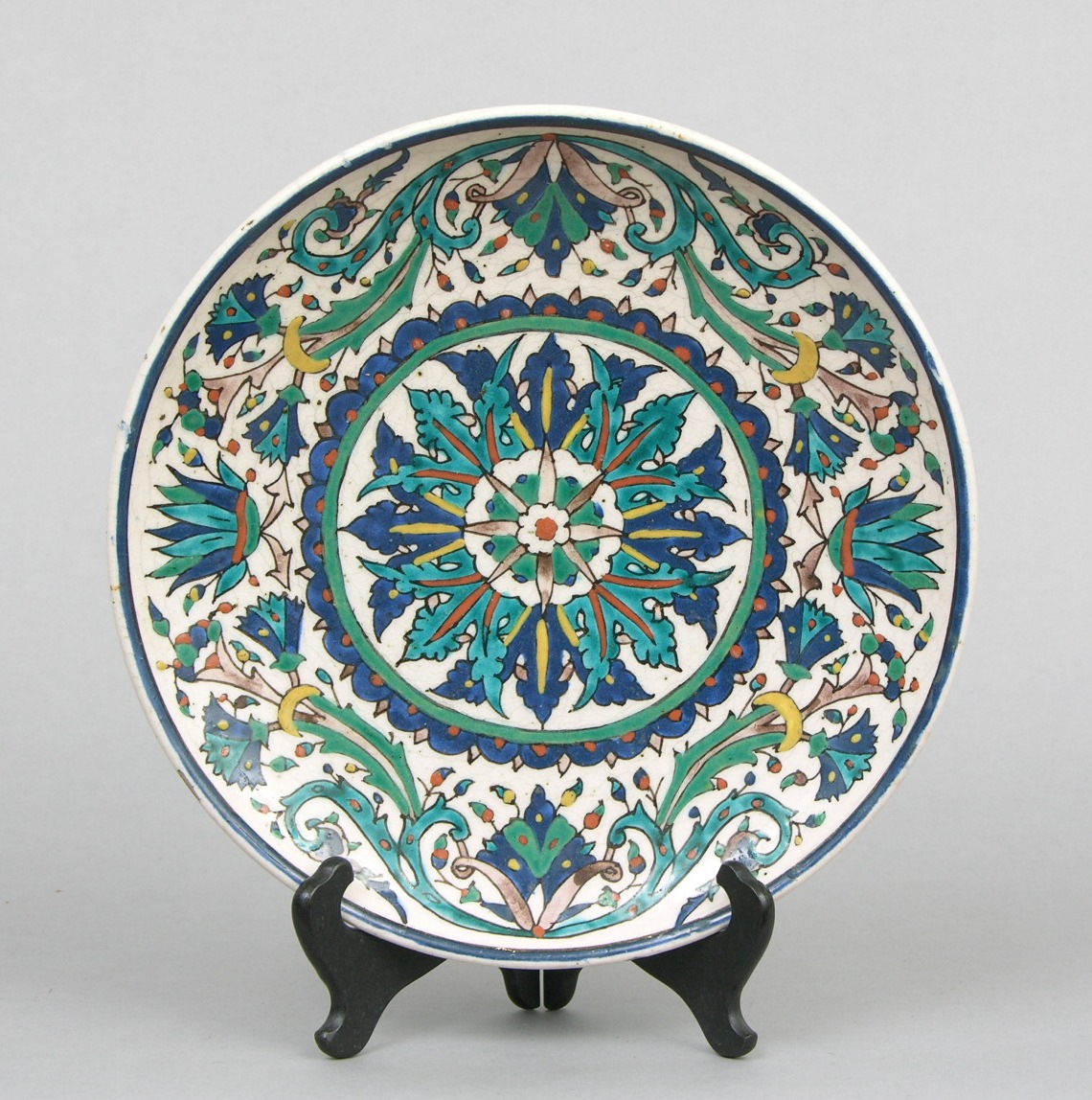 An 18th Century Syrian Polychrome Plate, 05.15.08, Sold: $460