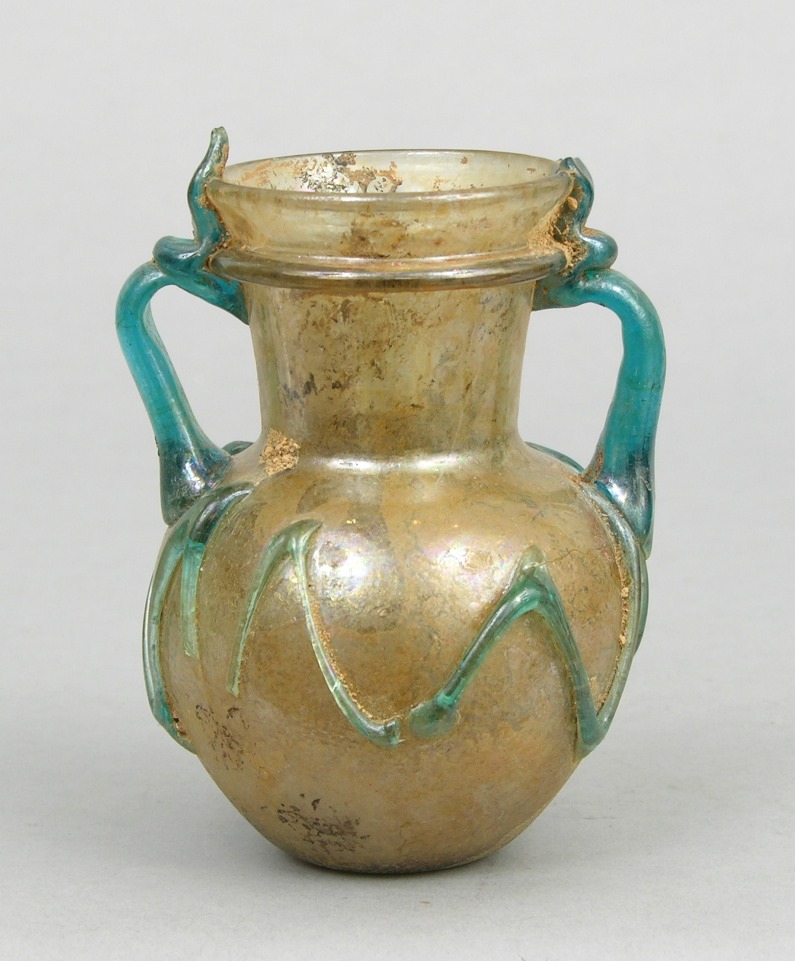 High resolution image for Mediterranean Glass Vase with Green Glass ...