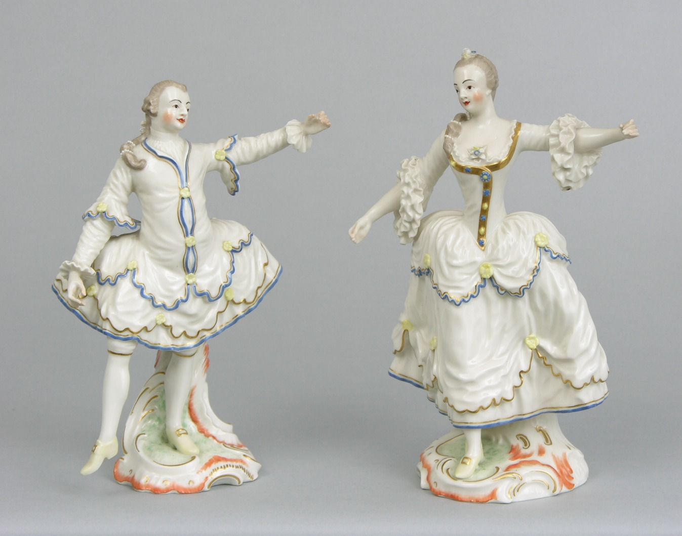 A Set of Two Nymphenburg Porcelain Dancing Figurines, 11.22.08, Sold ...