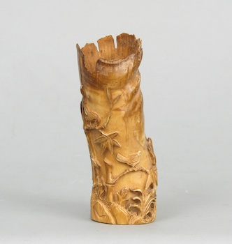 A Carved Ivory Brush Holder (Bitong), 03.07.09, Sold: $345