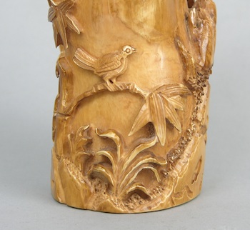 A Carved Ivory Brush Holder (Bitong), 03.07.09, Sold: $345
