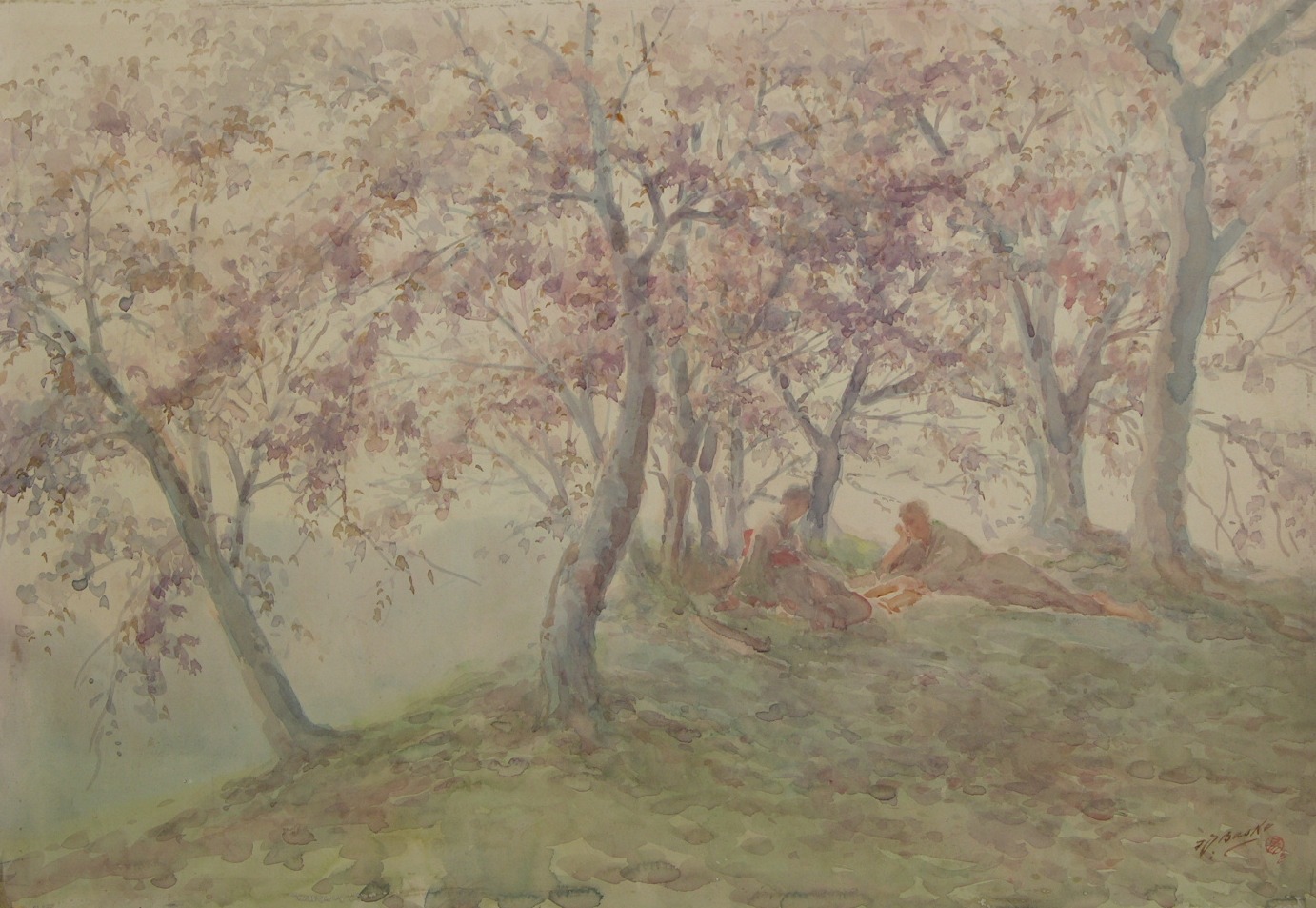 Yamada Baske (Japanese, 1871 -1934), 03.05.09, Sold: $586.5