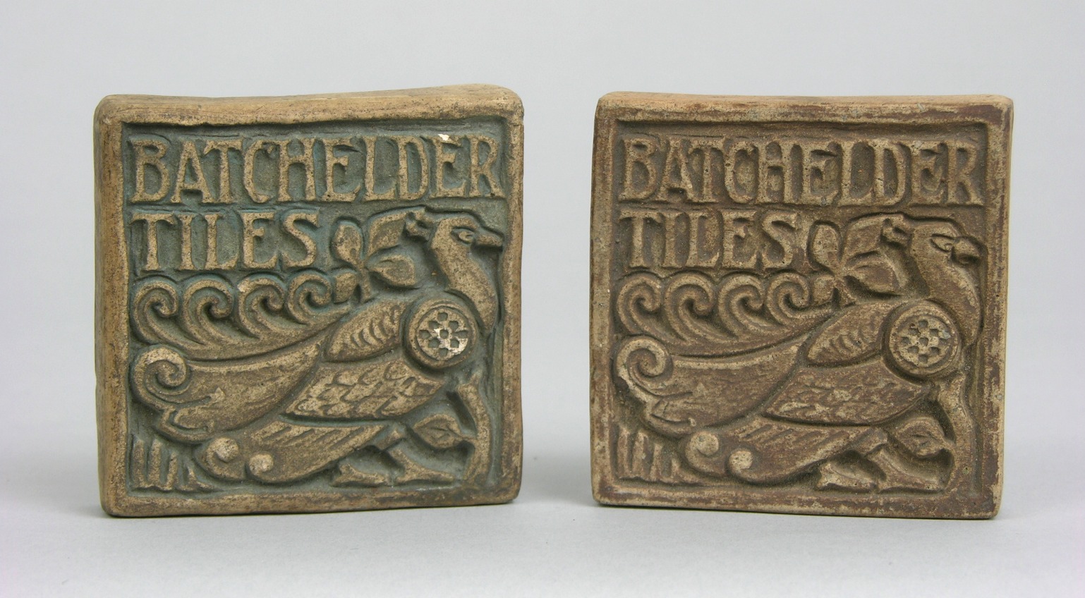 Two Arts and Crafts Tiles by Ernest Allan Batchelder (1857-1957) , 03. ...
