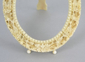 A Finely Carved Ivory Frame, Continental, ca. Early 20th Century , 05. ...