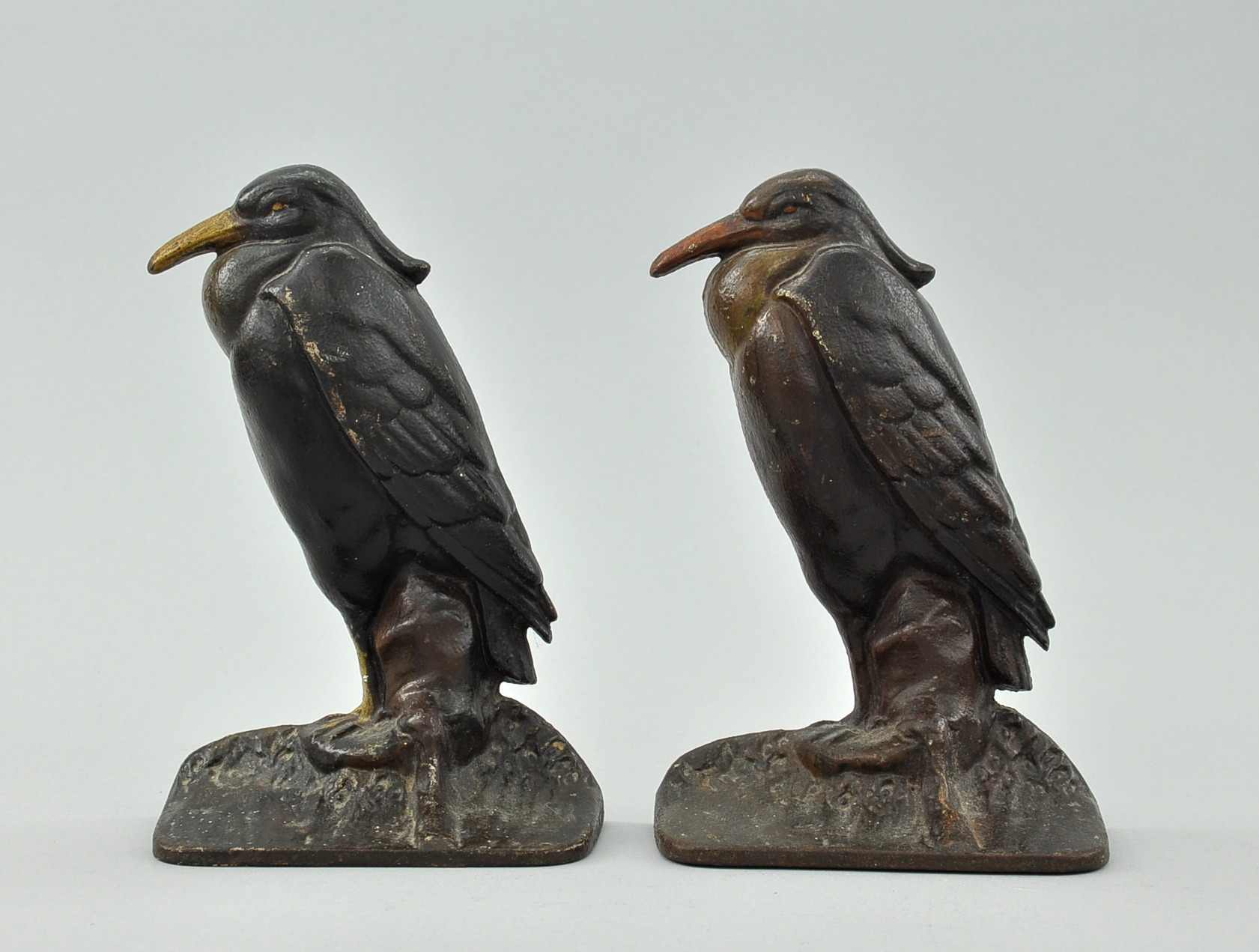A Set of Cast Iron Crow Bookends or Doorstops, 09.24.09, Sold: $235.75