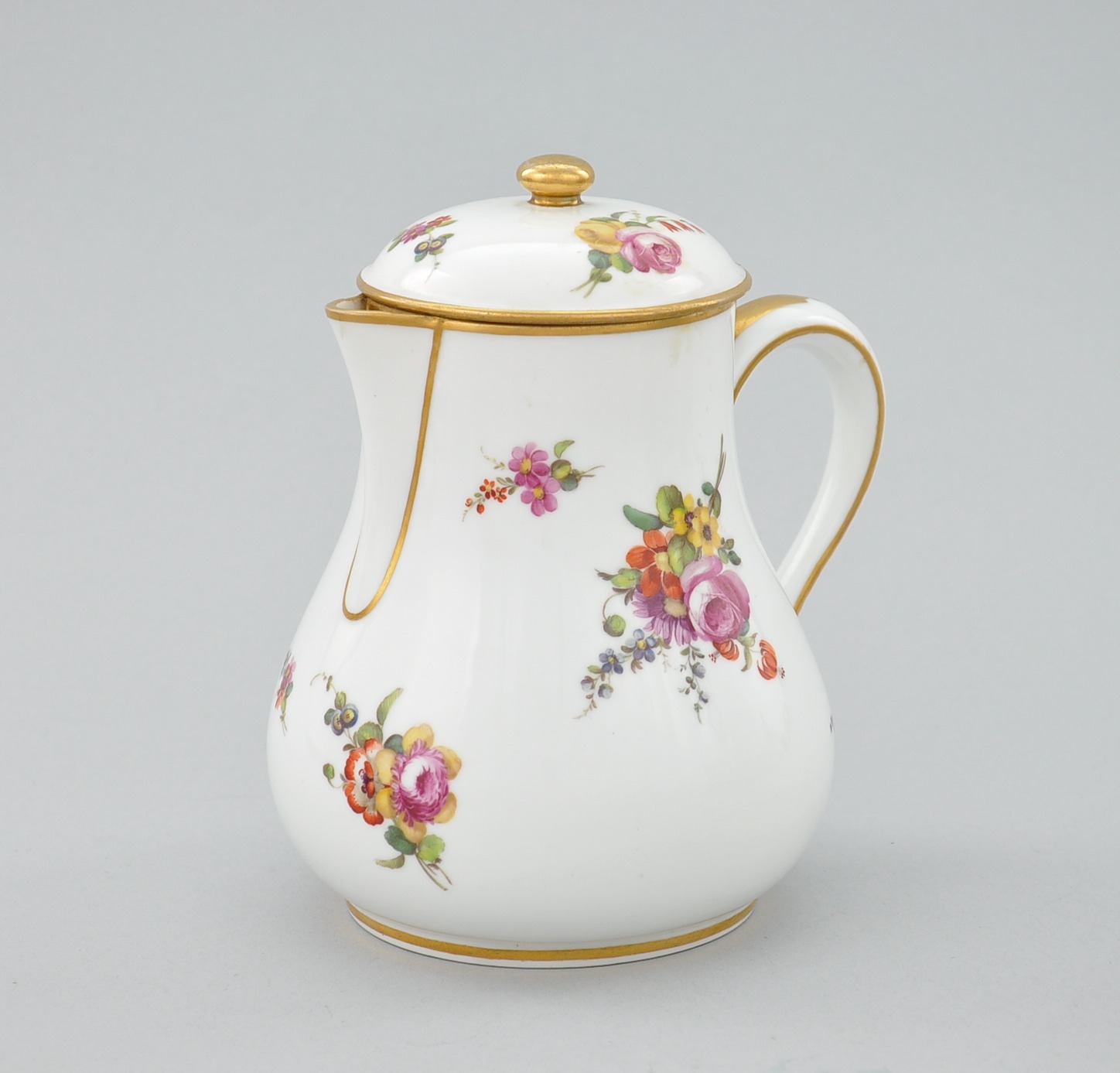 A Sevres Porcelain Covered Milk Pitcher, 09.11.09, Sold: $345