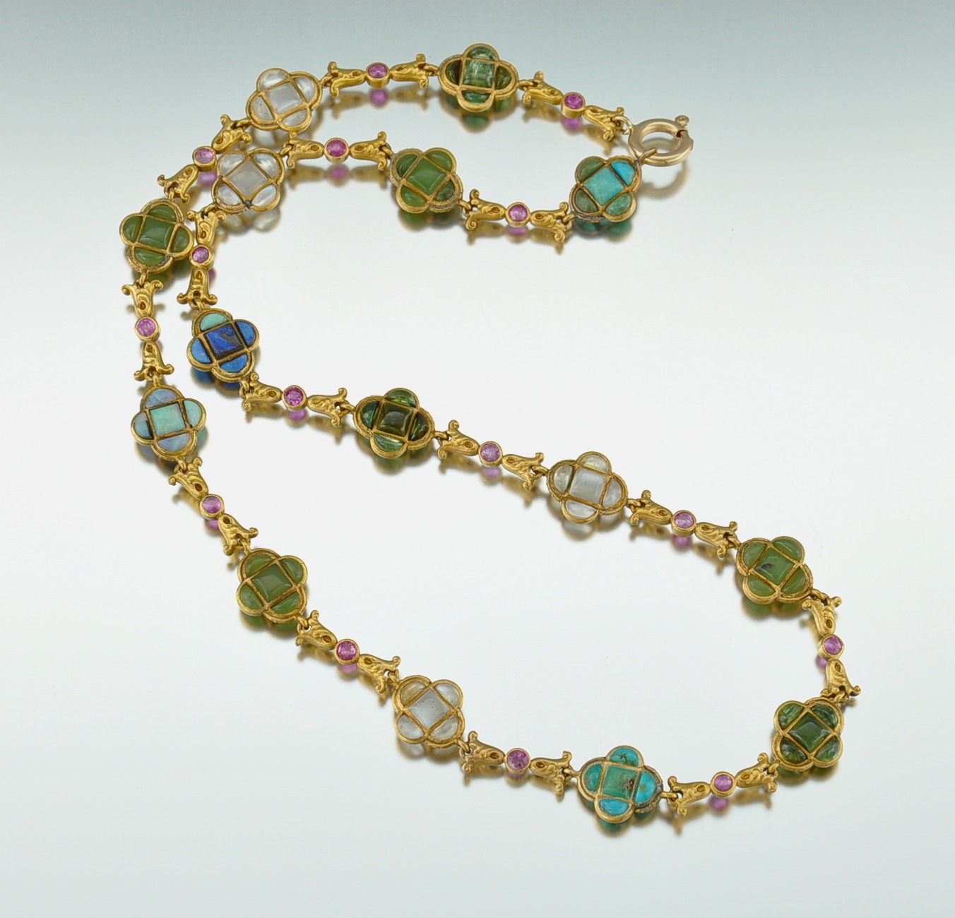 High resolution image for A Victorian Renaissance Revival Gemstone Necklace