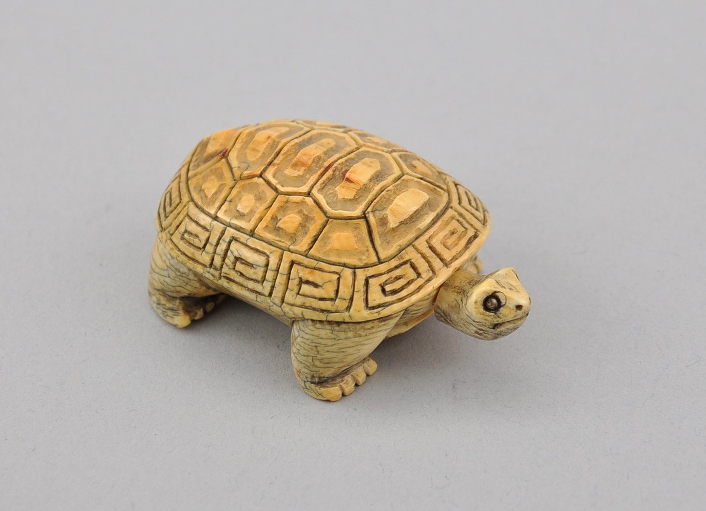 High resolution image for A Carved Ivory Turtle Snuff Bottle