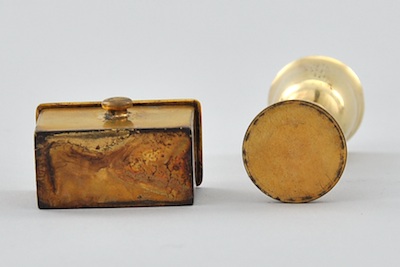 An Orthodox Silver Metal and Brass Sick-Call Communion Set, 03.06.10 ...