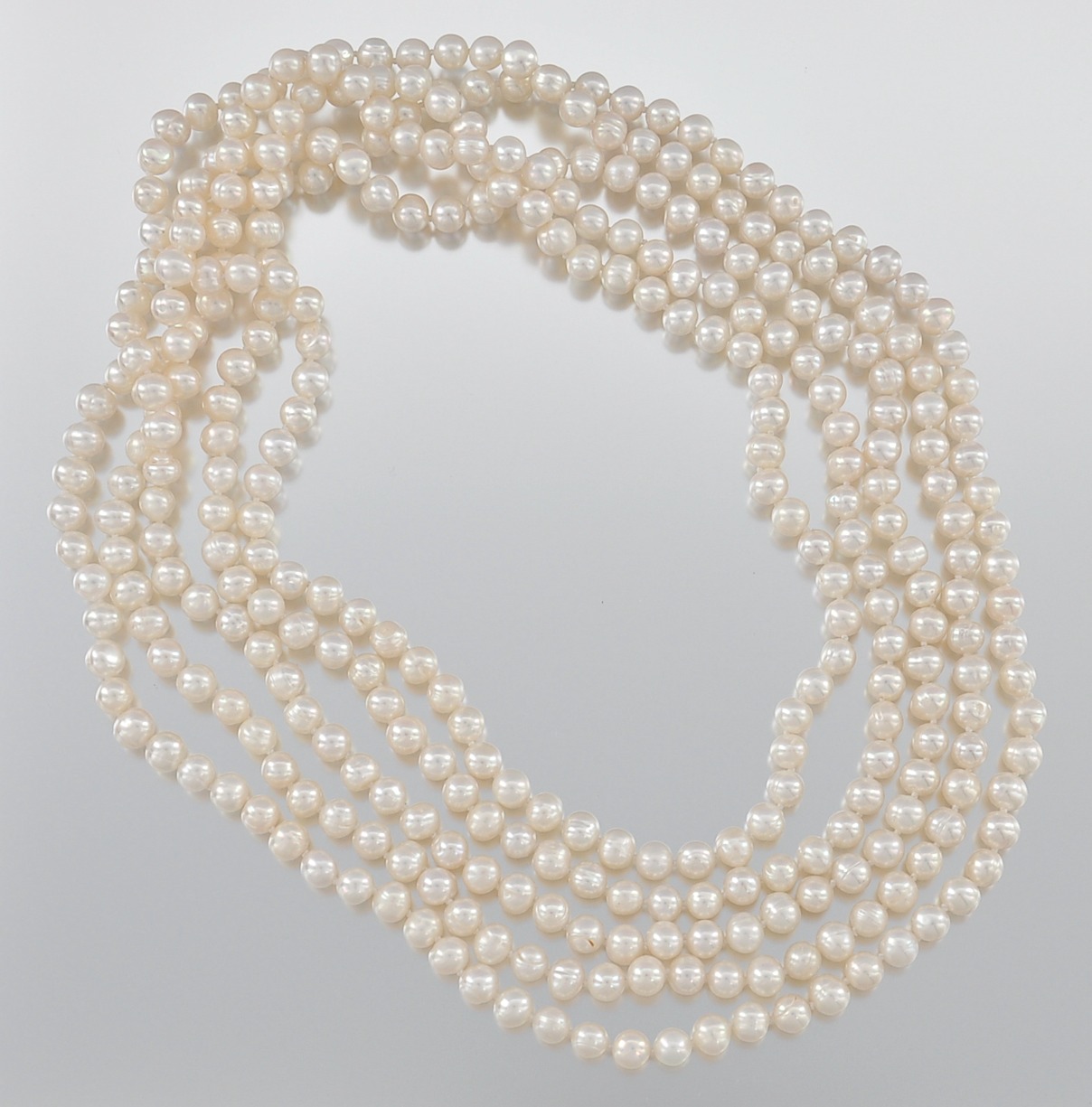 A 100 Inch-Long Strand of Freshwater Cultured Pearls , 03.05.10, Sold: $460