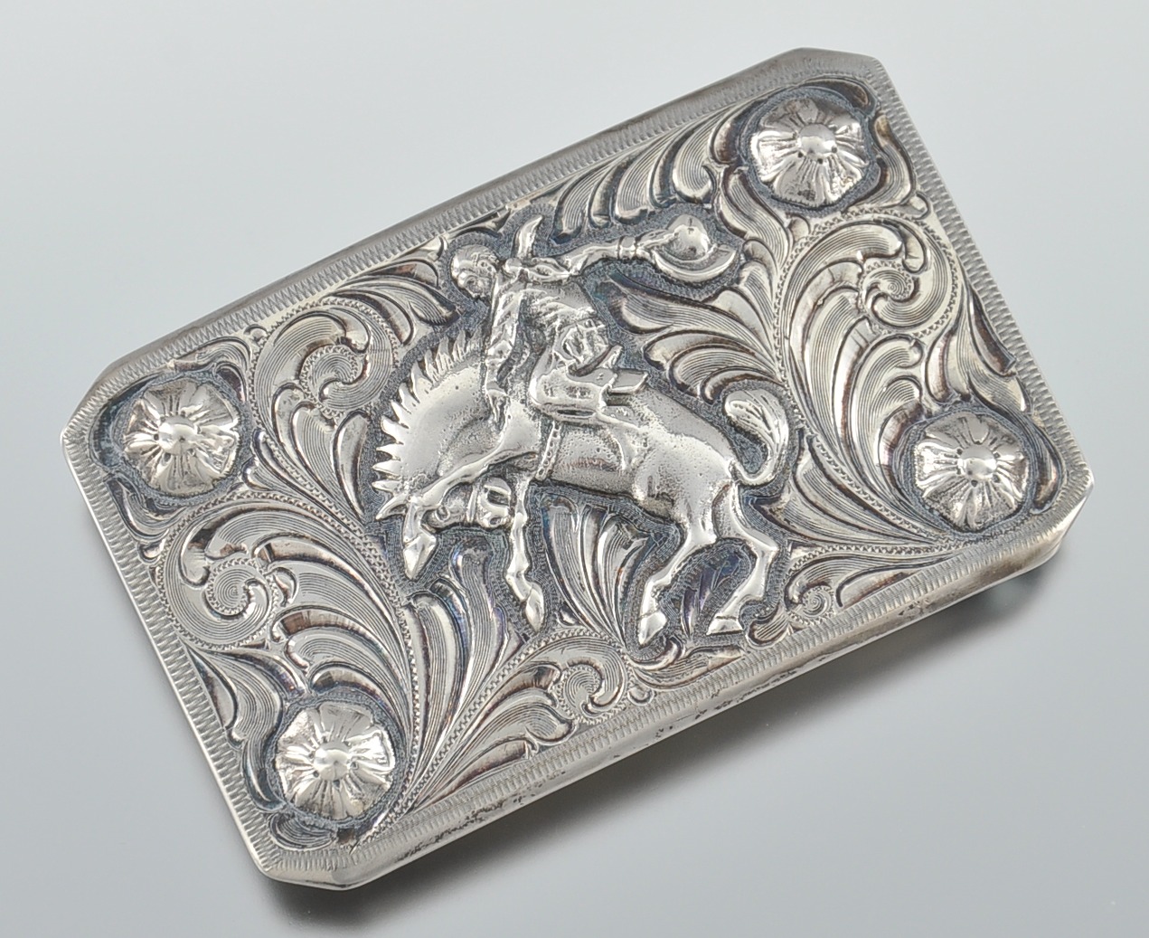 Edward H. Bolin Silver Bronco Buster Buckle, 03.04.10, Sold: $356.5