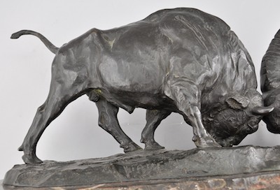 Bronze Statue of Two Fighting Bison, 05.20.10, Sold: $575