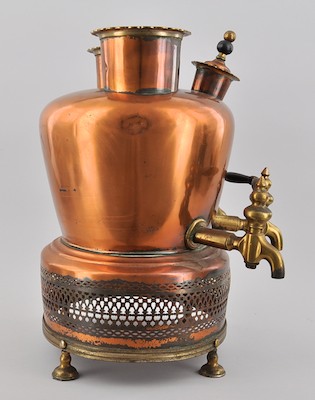 A Triple Spigot "Russian Tea Room" Samovar, 05.22.10, Sold: $69