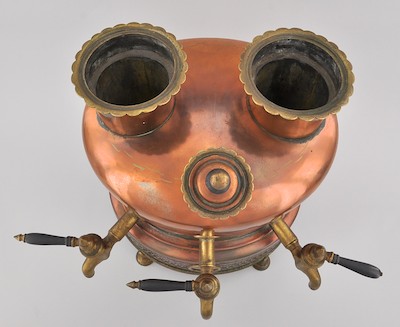 A Triple Spigot "Russian Tea Room" Samovar, 05.22.10, Sold: $69