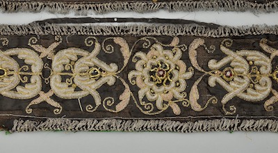 Beaded Brocade Mantle Fragments, Spain ca. 17th/18th Century, 05.22.10 ...