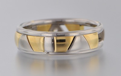 An 18k Gold and Diamond Slide Ring , 05.21.10, Sold: $184