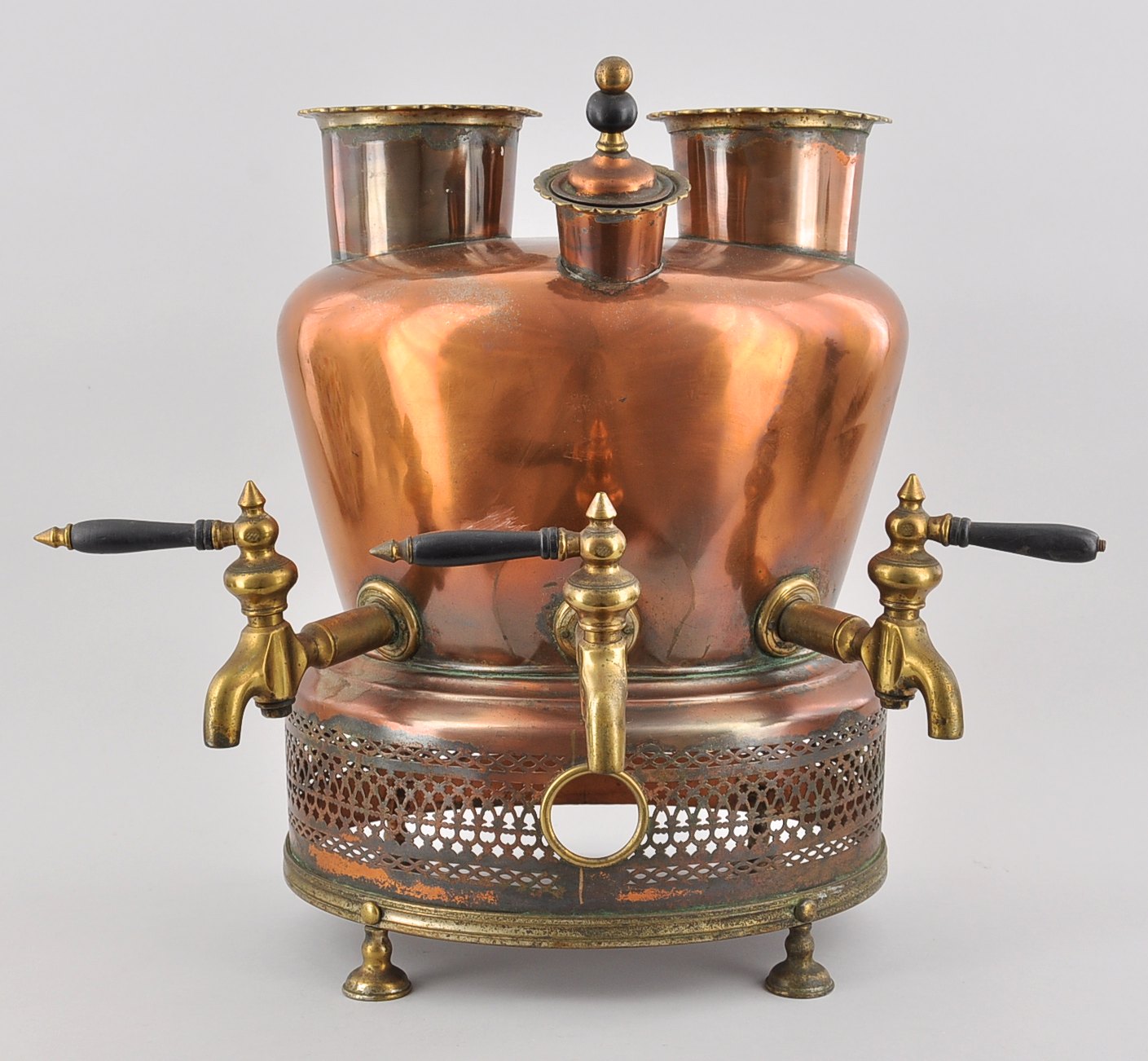 A Triple Spigot "Russian Tea Room" Samovar, 05.22.10, Sold: $69