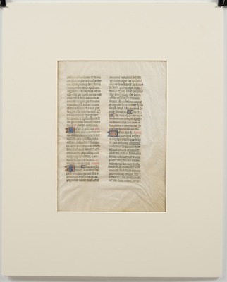 A 14th Century French Psalter Page From The Book of Hours, 11.18.10