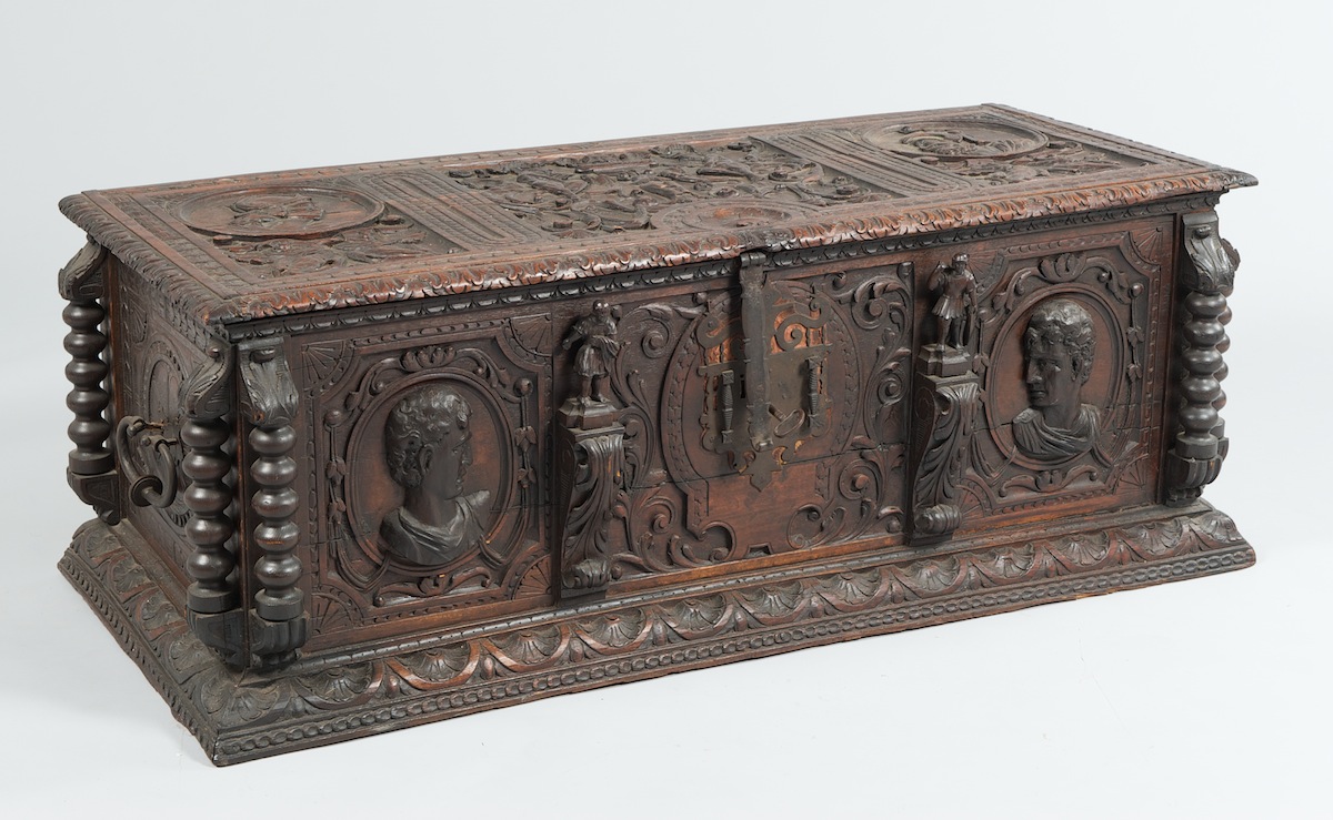 A Northern Italian Walnut Cassone, 17th-18th Century, 11.18.10, Sold: $3105