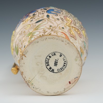 William Dell Cincinnati Art Pottery, dated 1887, 09.23.10, Sold: $132.25