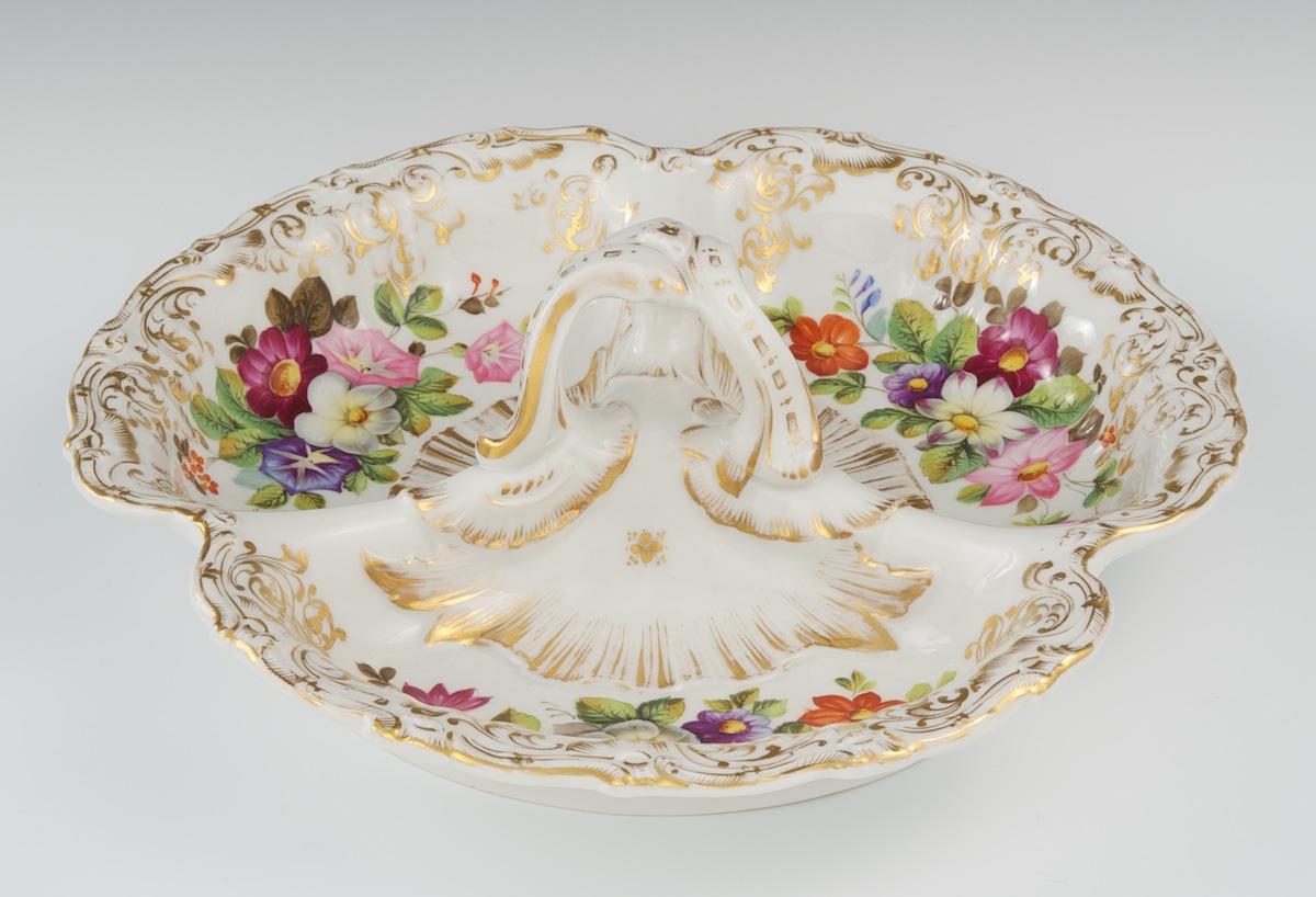 A Large German Porcelain Three-Section Sweetmeat Server, 01.29.11, Sold ...