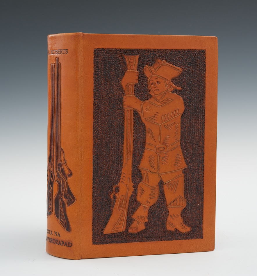 Carved Leather Binding by Jan Sobota of Kenneth Roberts "Cesta Na ...