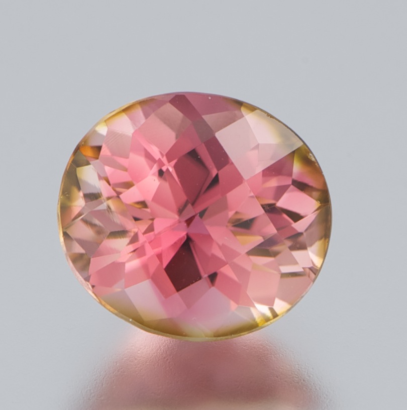 An Unmounted Parti Color Tourmaline, 4.66 Carat , 01.28.11