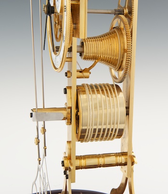 A Large Skeleton Clock, John Wilding, England, 04.01.11, Sold: $1046.5