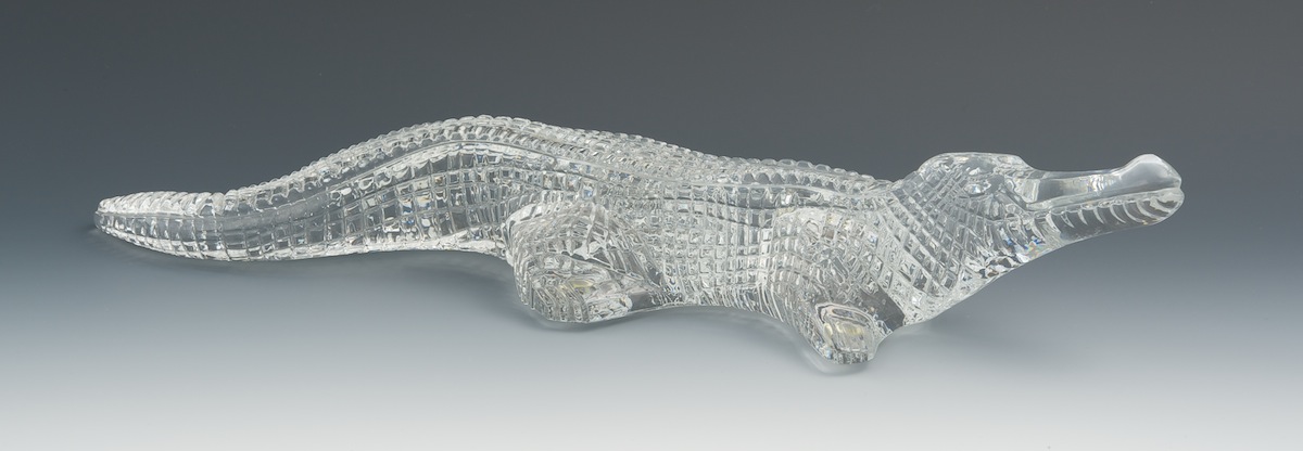 A Baccarat Crystal Alligator, 04.02.11, Sold: $230