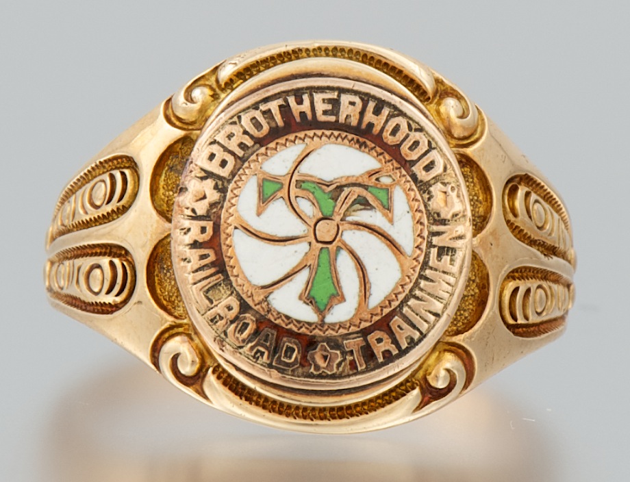 High resolution image for A Vintage Gold and Enamel "Brotherhood ...