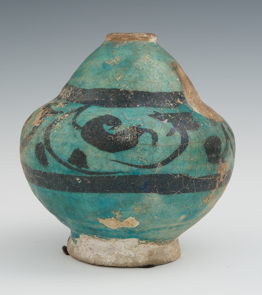 A Small Raqqa Wear Vase, ca. 12th Century , 05.26.11, Sold: $195.5