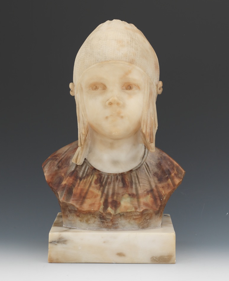 Carved Alabaster Bust of a Young Child, 10.20.11, Sold: $517.5